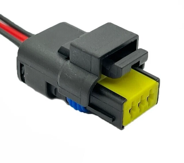 FUEL RAIL PRESSURE Sensor Wiring Loom Connector 3 Pin For 55Pp06-03 ...