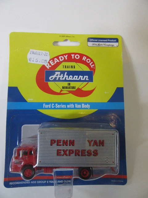 ATHEARN 1:87 FORD C Series Kofferaufbau Penn Yan Express Camion USA EUR ...