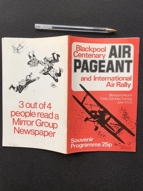 BLACKPOOL AIRPORT AIR Pageant Programme 1976 £4.99 - PicClick UK