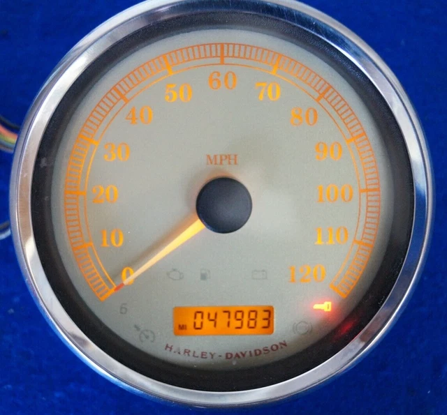GENUINE HARLEY ROAD King Softail Dyna Speedo 5" Speedometer 2004-13 48k ...