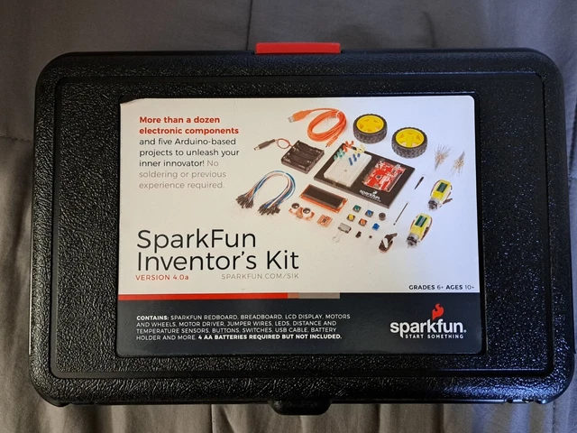 SPARKFUN INVENTOR'S KIT Version V4.0 USED Arduino Based Projects Kit ...