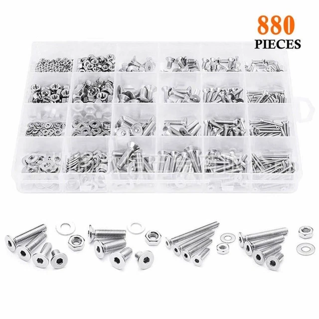 880PCS M2 M3 M4 M5 Metric Screw Assortment Kit Electronic Products EUR 28,25 - PicClick FR