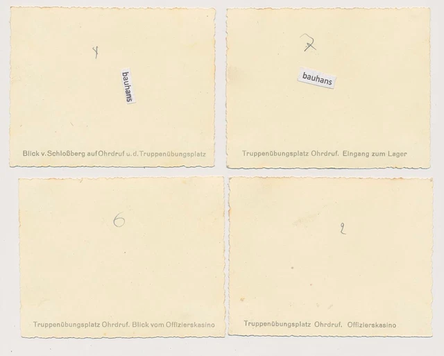 4 X FOTO Truppenübungsplatz Ohrdruf Thür. Artillerie Regiment 45 (9713a ...