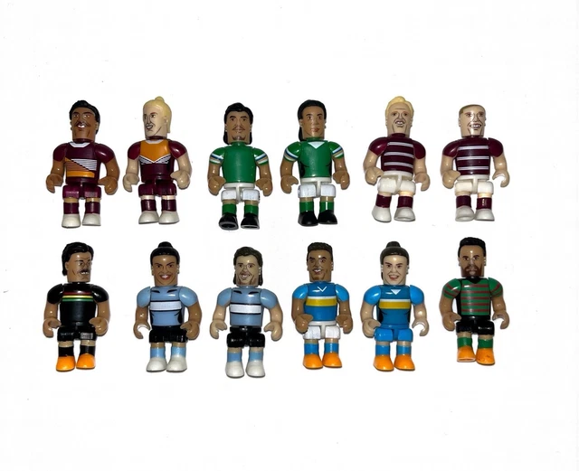 12X 2024 NRL Micro Figures - Broncos, Manly, Panthers, Titans, Sharks ...