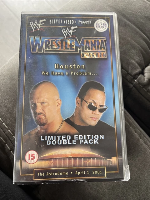 DOUBLE VHS SILVER Vision Presents WWF Wrestle Mania X-seven, WWF No ...