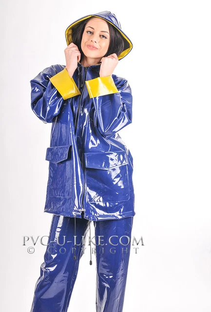 PVC PLASTIC VINYL Rain suit fetish PVC regenmantel imperméable regenjas ...