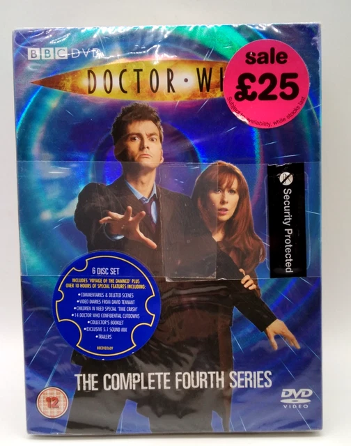 DOCTOR WHO THE Complete Fourth Series DVD Box Set, Series 4, 4th. New ...