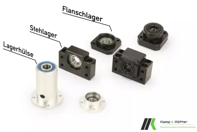 LAGER-SET, FESTLAGER, LOSLAGER, Stehlager, Flanschlager (für 1204, 1605 ...