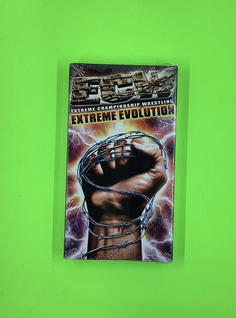 ECW EXTREME EVOLUTION VHS New Sealed Rob Van Dam Dudley Boys Sabu Taz ...