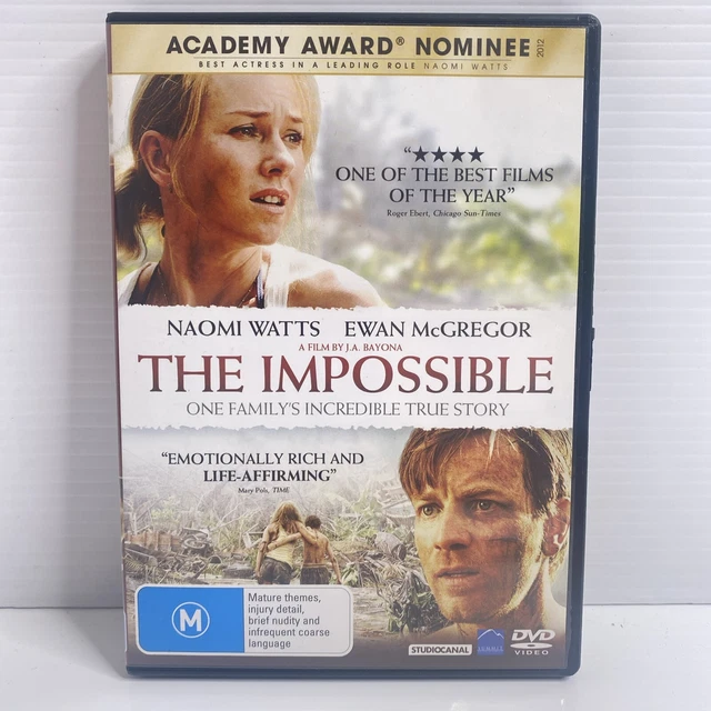 THE IMPOSSIBLE (DVD, 2012) Disaster Tsunami - True Story Survival NAOMI ...