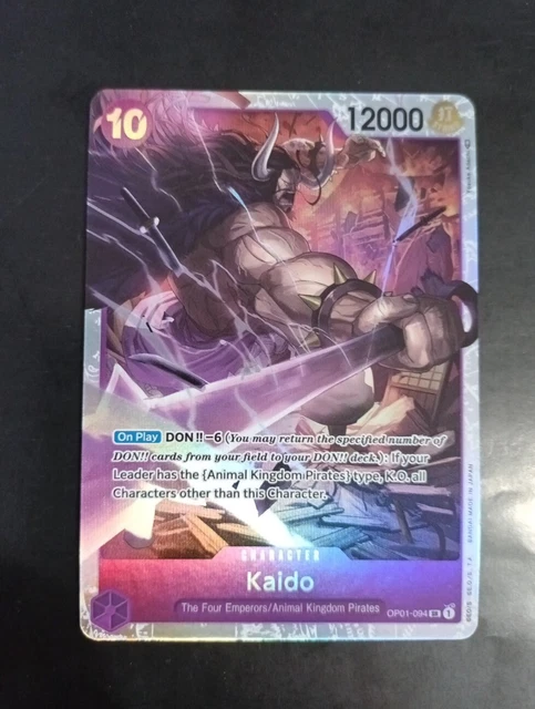 CARTE ONE PIECE Kaido OP01-094 SR Romance Dawn Holo Eng EUR 10,50 - PicClick IT