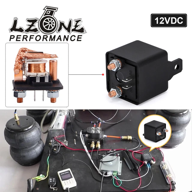 12V 200A UNIVERSAL Battery Switch Relay Start 4 Pin SPST Relay Isolator ...