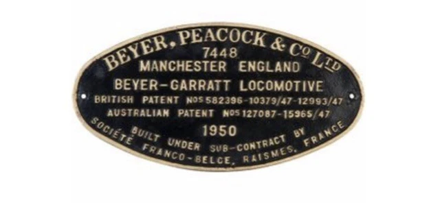 7-1/4” GAUGE LIVE Steam Works Plates Made To Order £40.00 - PicClick UK