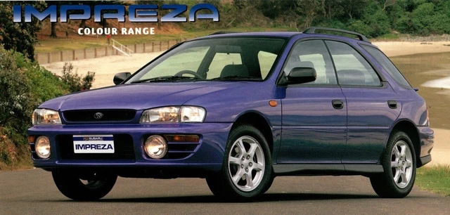 SUBARU IMPREZA WRX N Series Power Colour Chart Brochure 1997 1998 1999 ...