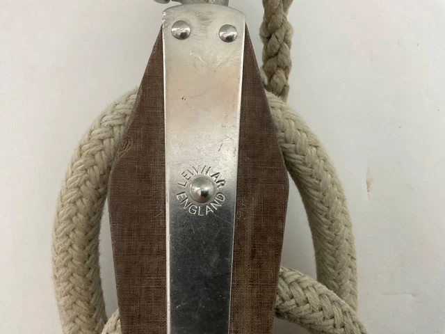 LEWMAR SHEAVES CLEAT on block composite MAIN SHEET, VANG 4:1 W/40' line ...