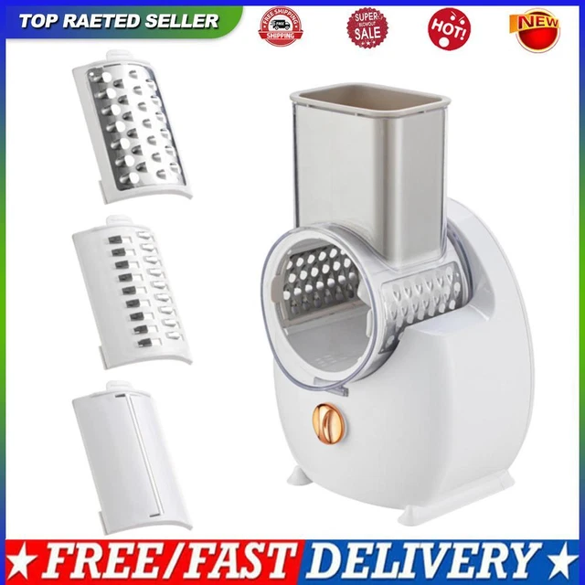 3-IN-1 ELECTRIC VEGETABLE Slicer Multifunctional Fruit Cutter Home ...