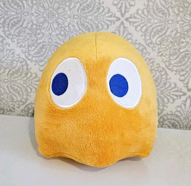 OFFICIAL BANDAI NAMCO Branded 7” Ms Pacman ORANGE Ghost Plush Soft Toy ...