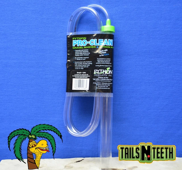 PYTHON PRO-CLEAN AQUARIUM Gravel Washer Siphon Kit - SMALL 1"x12" x 6 ...