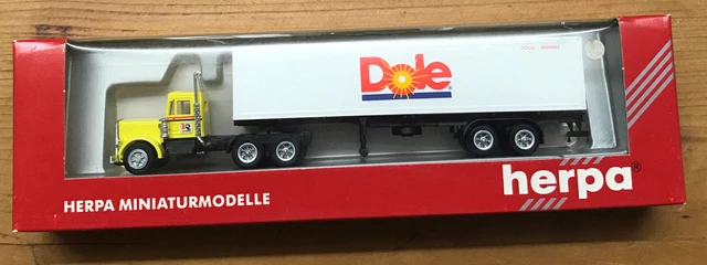 HERPA SCALE MODEL Lorry TRUCK TRAILER 140546 Dole Container American ...