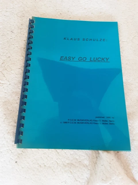 KLAUS SCHULZE EASY Go Lucky Original Notenheft 1990 EUR 25,00 - PicClick DE