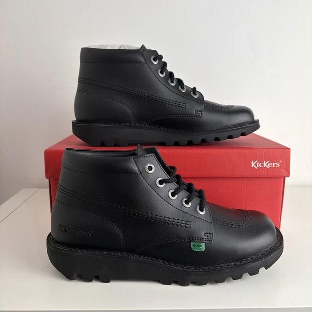 KICKERS KICK HI Core Mens Leather Boots - Uk 7 Eu 41 - Black - Brand ...