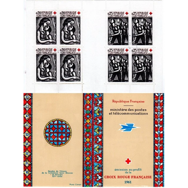 TIMBRE FRANCE le carnet croix rouge de 1961 Neuf EUR 5,00 - PicClick FR