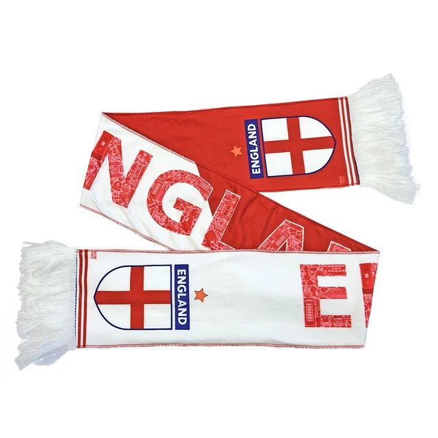 ENGLAND NATIONAL TEAM Supporter Scarf Football Soccer World Cup ...