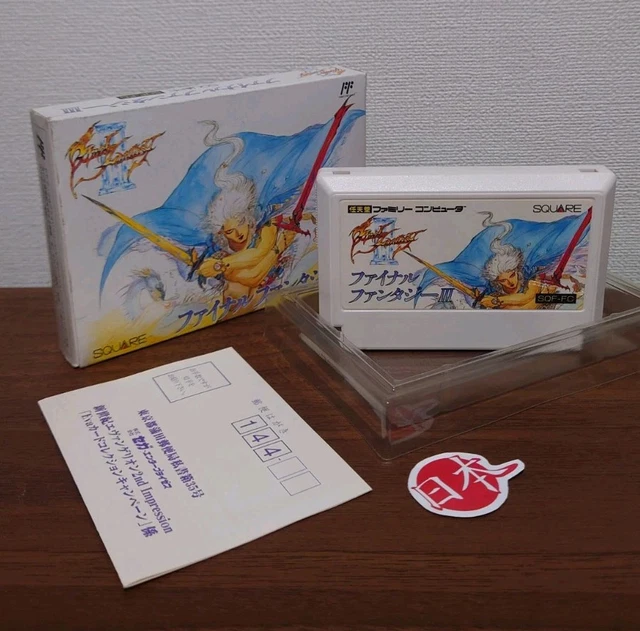 FINAL FANTASY III FF3 Nintendo NES Famicom + BOX Authentic NOT Repo ...