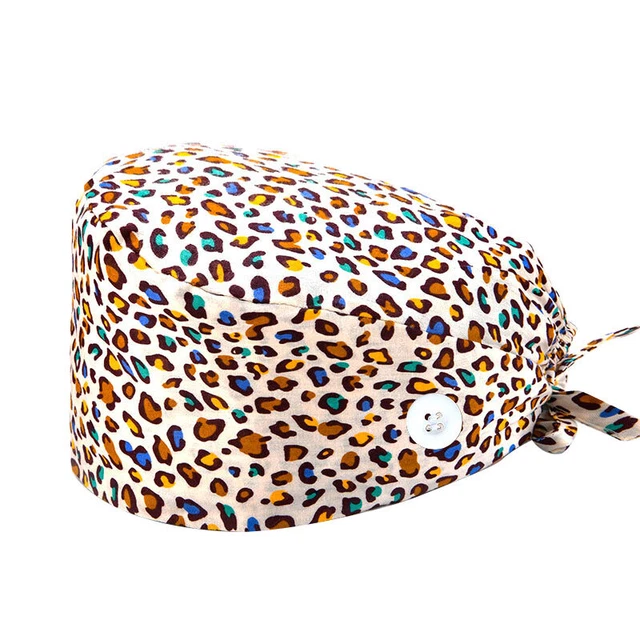 NURSE DOCTOR HAT Doctors Baotou Cap Surgical Cap Buckle Pure Cotton ...