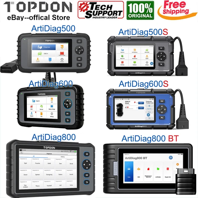 TOPDON PROFESSIONAL CAR obd2 diagnostic device ECU CODING AD500/AD600 ...