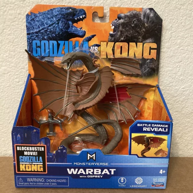 PLAYMATES TOYS MONSTERVERSE Godzilla Vs Kong 6 Inch Warbat w/ Osprey ... PLAYMATES TOYS MONSTERVERSE Godzilla Vs Kong 6 Inch Warbat w/ Osprey ...