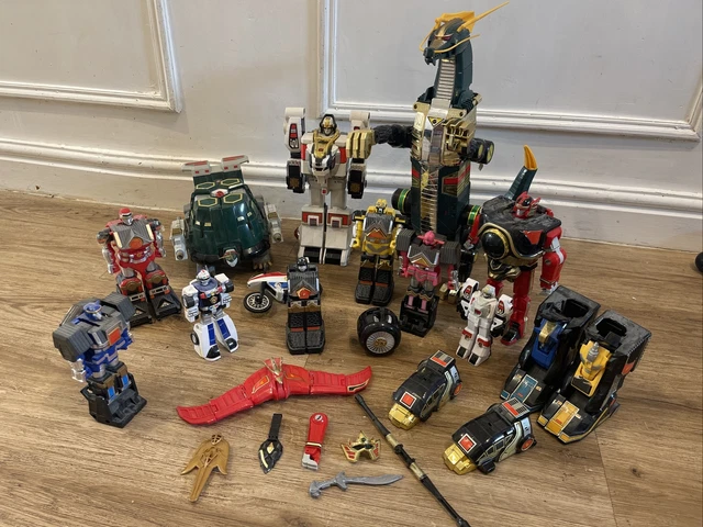 POWER RANGERS MIGHTY Morphin Vintage Zord Megazord Bandai 94 Figure ...