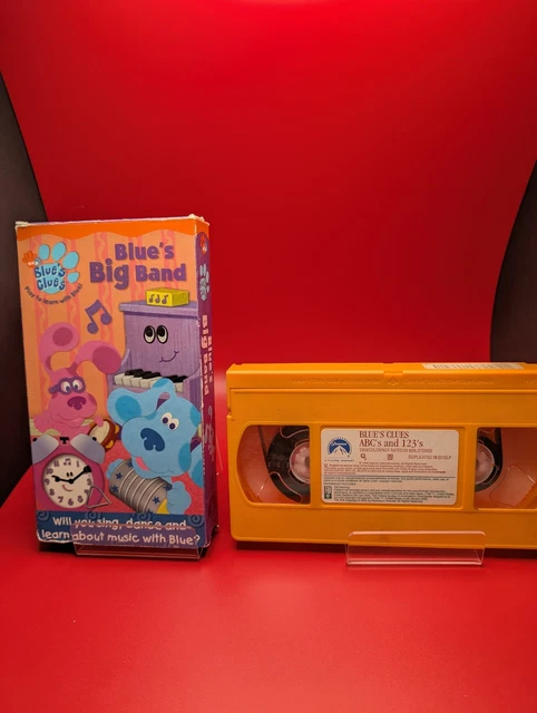 BLUE'S CLUES: BLUE'S Big Band & Blues ABCs & 1-2-3s VHS tape Movie ...
