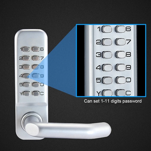 WATERPROOF MECHANICAL COMBINATION Lock Office Door Password Coded Locks ...
