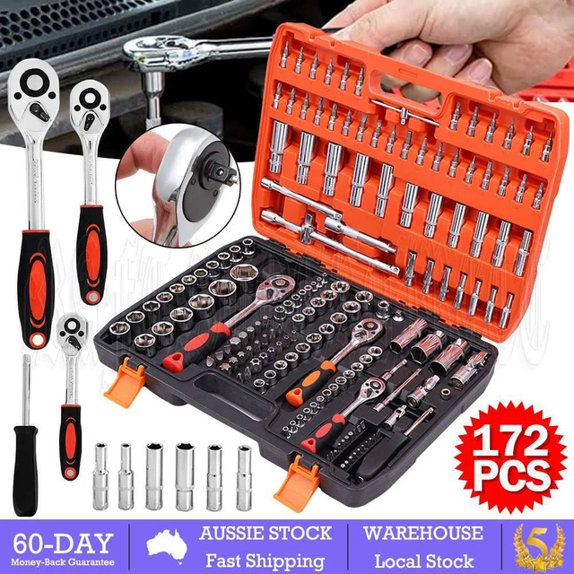 172PCS MECHANIC TOOL Set Portable Tough Tool Kit Box DIY Hand Tool Screwdrive AU $83.99 ...