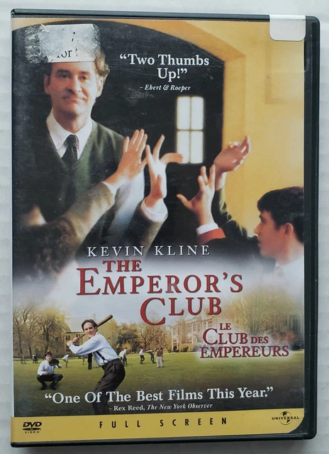 THE EMPEROR'S CLUB DVD Movie Family Drama Kevin Kline £1.05 - PicClick UK