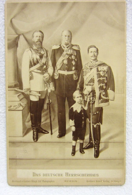 PORTRAIT-FOTO - CDV - PREUSSEN - Kaiser Wilhelm I - Friedrich III & Wilhelm II EUR 80,00 ...