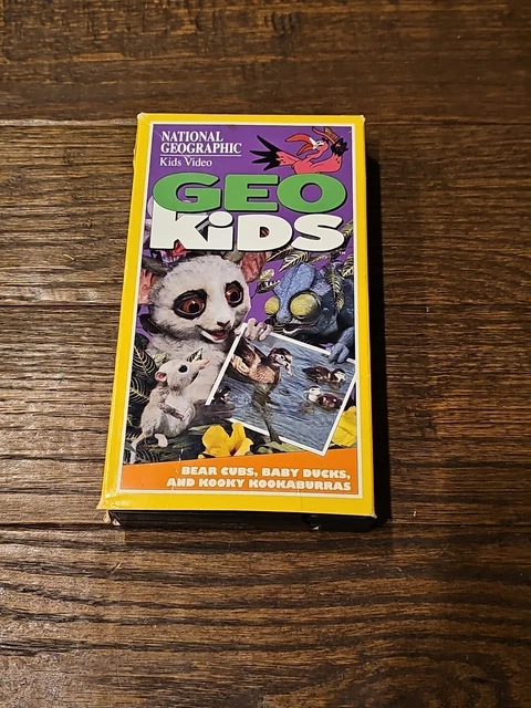 NATIONAL GEOGRAPHIC GEO Kids VHS Bear Cubs, Baby Ducks, & Kooky ...