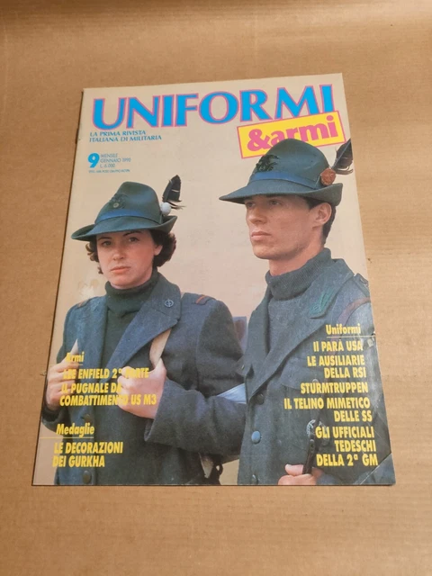 RIVISTA UNIFORMI & Armi n.9 del 1990 Il Telino Mimetico Delle SS ...