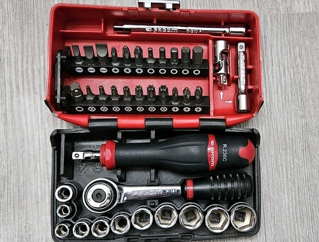 FACOM COFFRET COMPACT de Serrage et Vissage Complet NANO 38 Pièces 6 ...