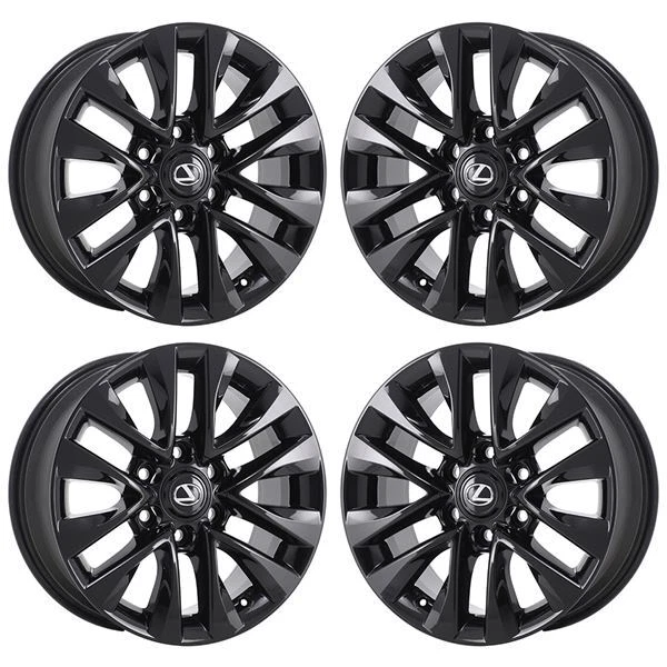 18& LEXUS GX460 Gloss Black Exchange Wheels Rims Factory Oem 74297 2013 ...