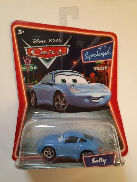 DISNEY PIXAR MOVIE CARS SALLY mattel serie supercharged raro scala 1:55 ...