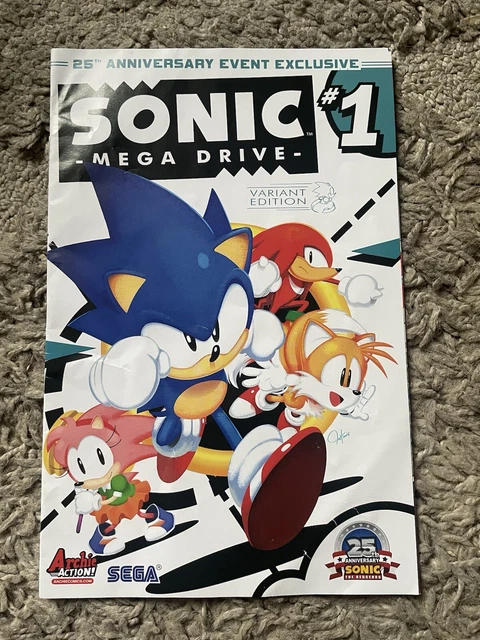 SONIC THE HEDGEHOG Mega Drive Archie Comic Issue 1 Rare Sega Variant ...