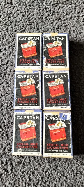 VINTAGE CAPSTAN CIGARETTE Advertising Matchboxes. Extremely Rare Find ...