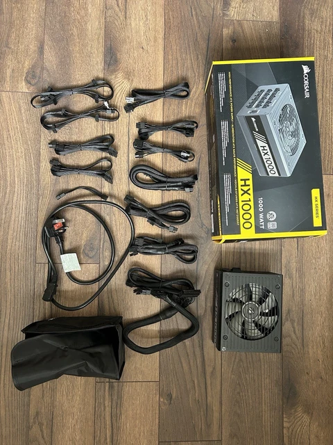 CORSAIR HX SERIES HX1000 Fully Modular PSU 1000W Platinum Rated £99.52 ...