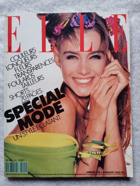 FRENCH MAGAZINE ELLE Spéciale Mode March.1988 cover Roberta Chirko EUR ...