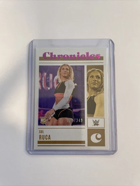 CARTE RECRUE SOL Ruca rose parallèle #/349 2023 WWE Chronicles RC NXT ...