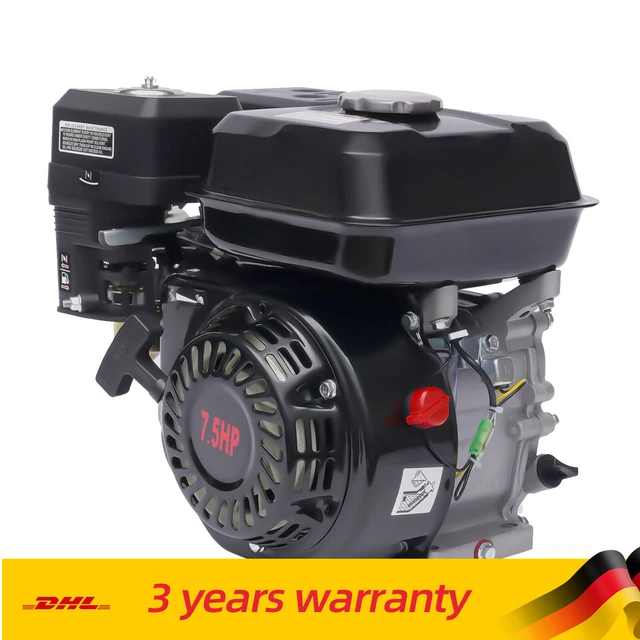 BENZINMOTOR 7,5 PS 4-Takt Standmotor Kartmotor Industriemotor ...