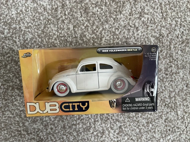 JADA TOYS DUB City 1:32 Die Cast Metal 1959 Volkswagen VW Beetle White ...