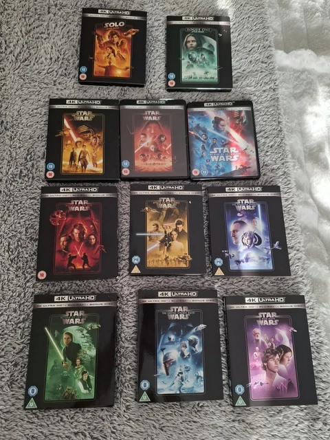 ALL 11 STAR Wars Films On 4K UHD Including Skywalker Saga 33 Discs In ...